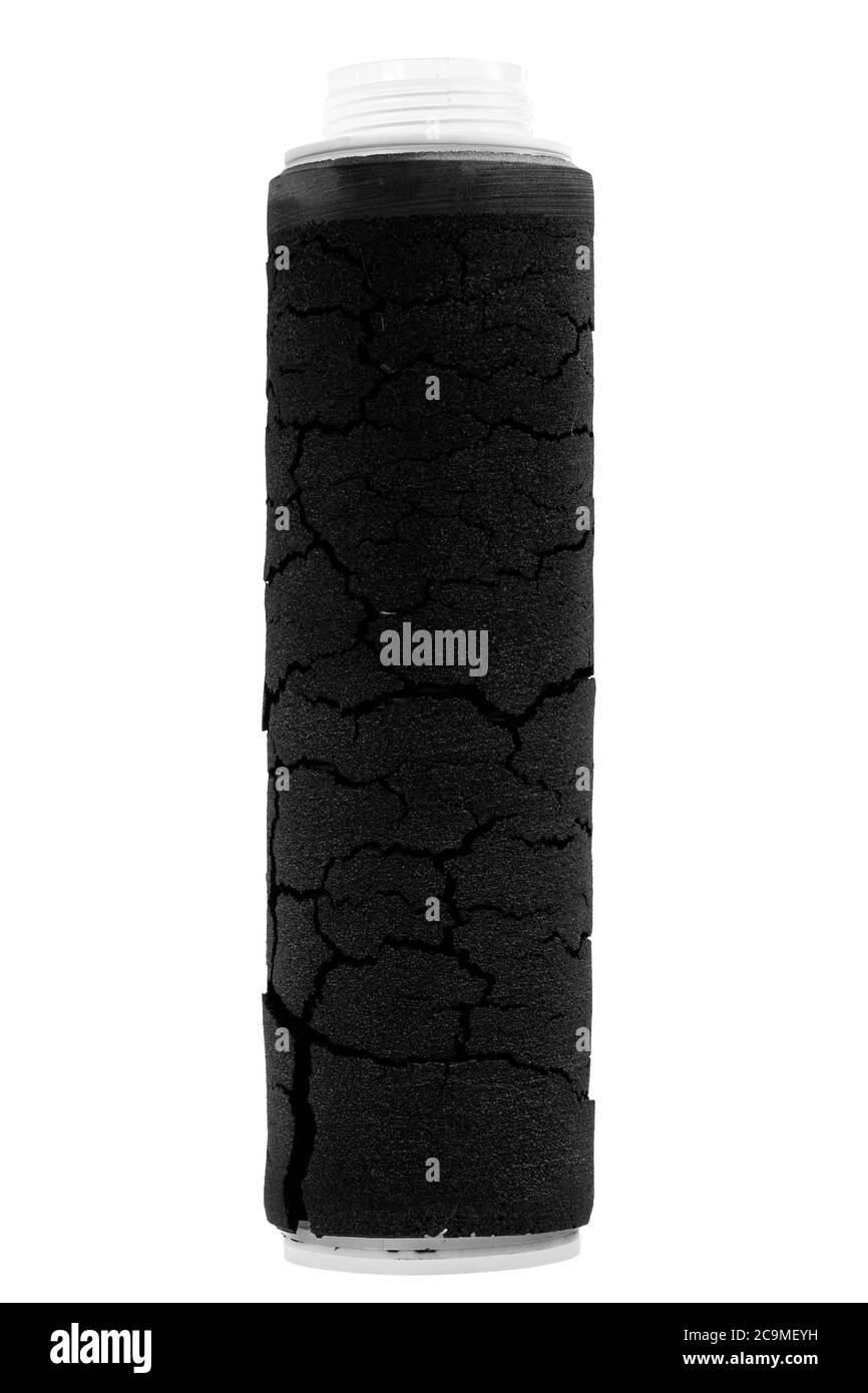 the damaged filter for drinking water filtering a cartridge for system ...