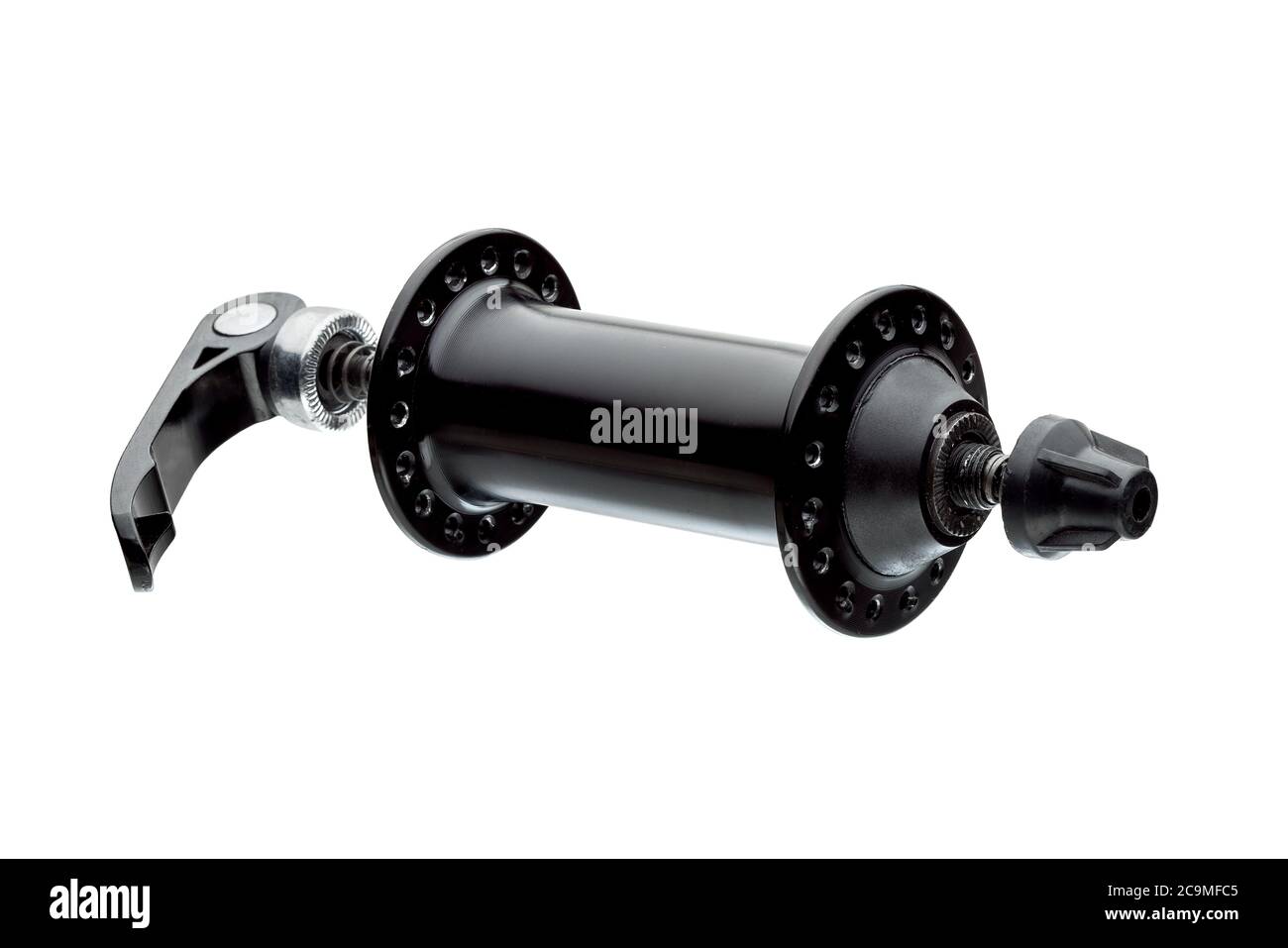 forward Rear hub, bicycle plug spare part on a white background Stock ...