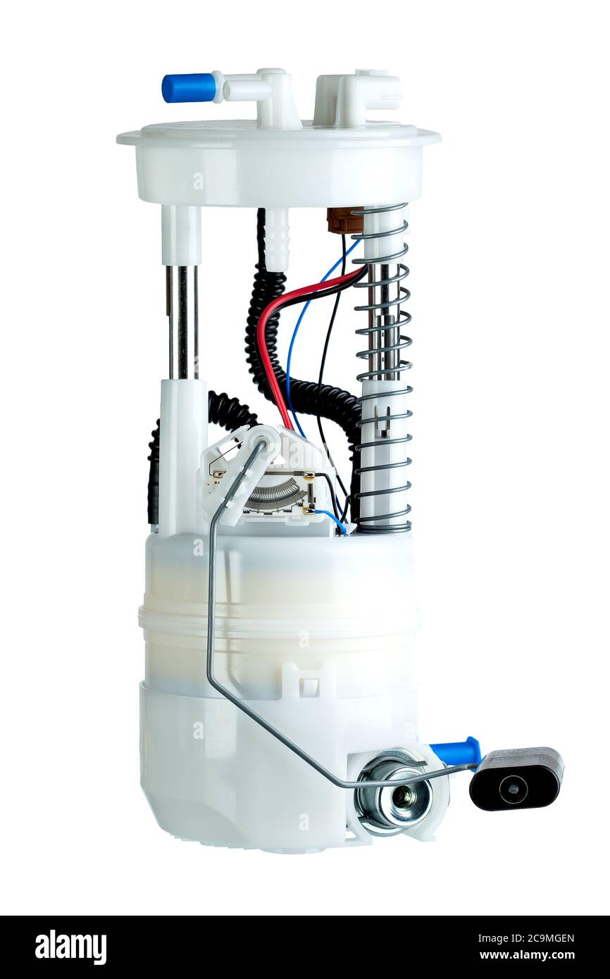 fuel pump with filter with electrical contact and a fuel level float ...
