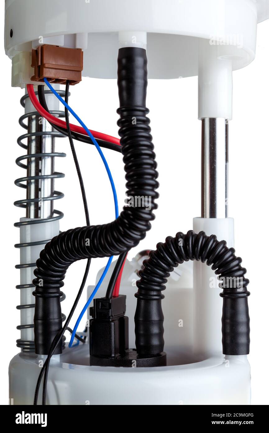 The fuel pump about the fuel level sensor in bank of the automobile ...