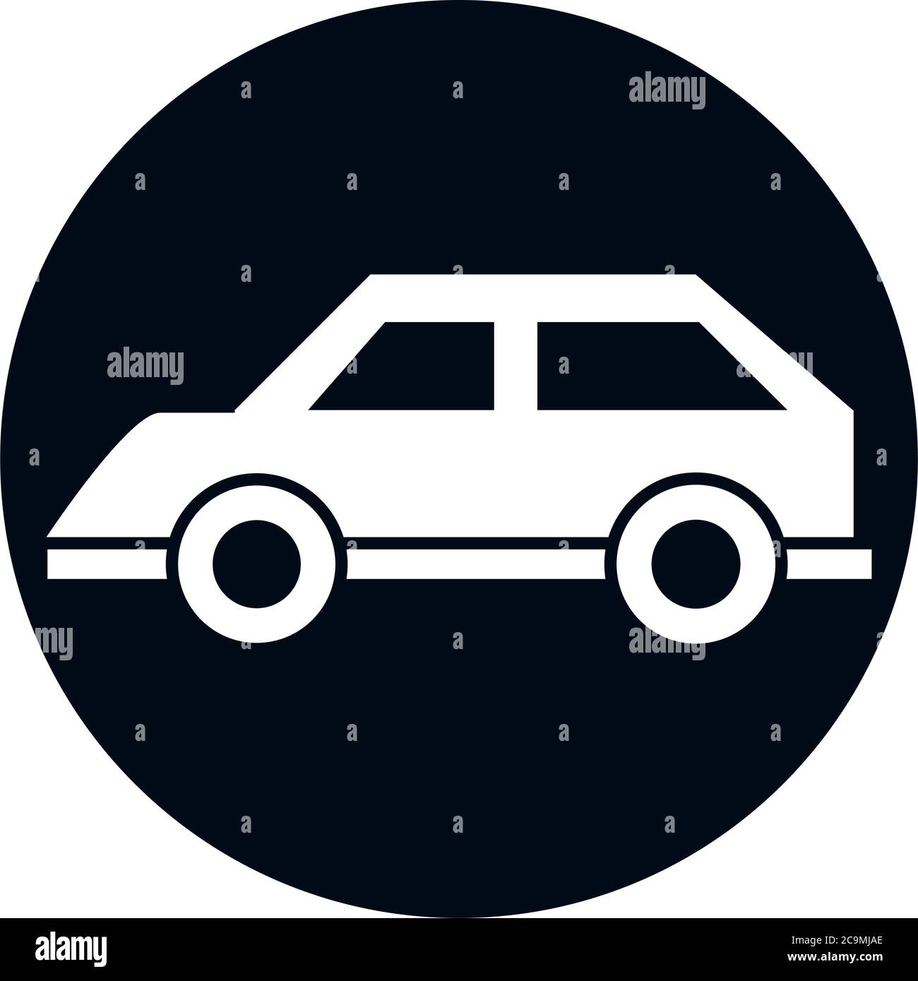 car model transport vehicle vintage block and flat style icon design ...