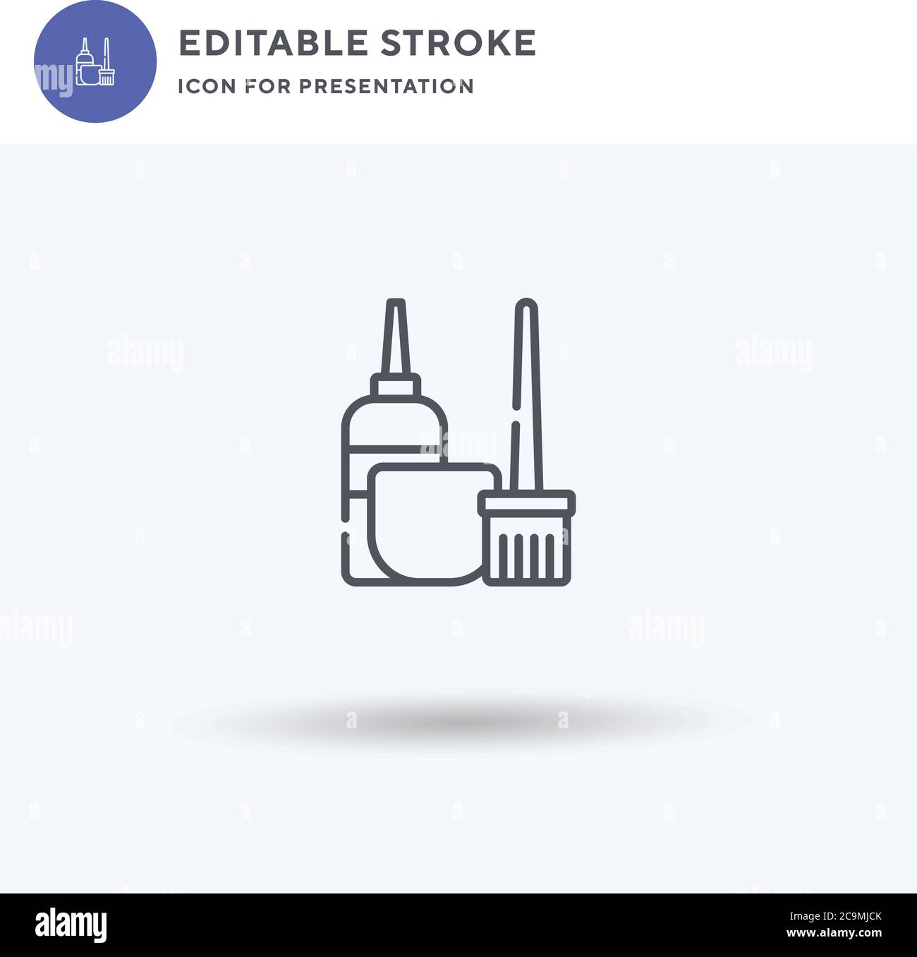 Dye icon vector, filled flat sign, solid pictogram isolated on white ...