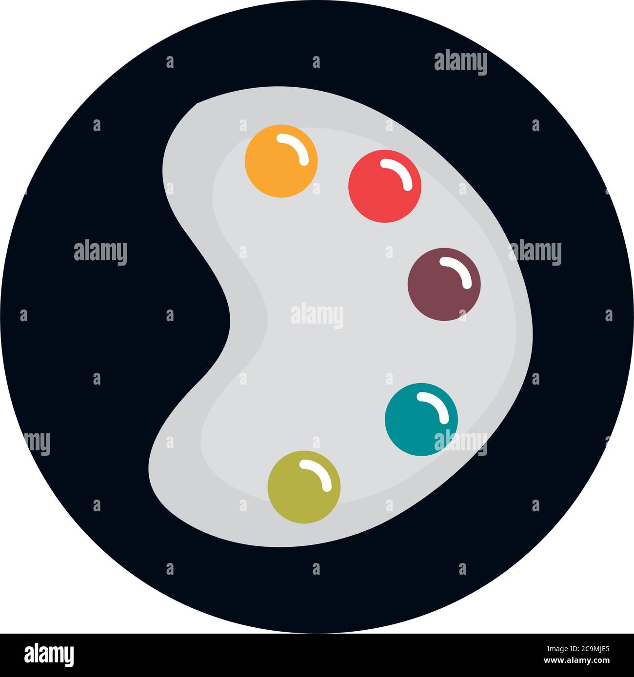 school education supply artistics palette watercolor block and flat ...