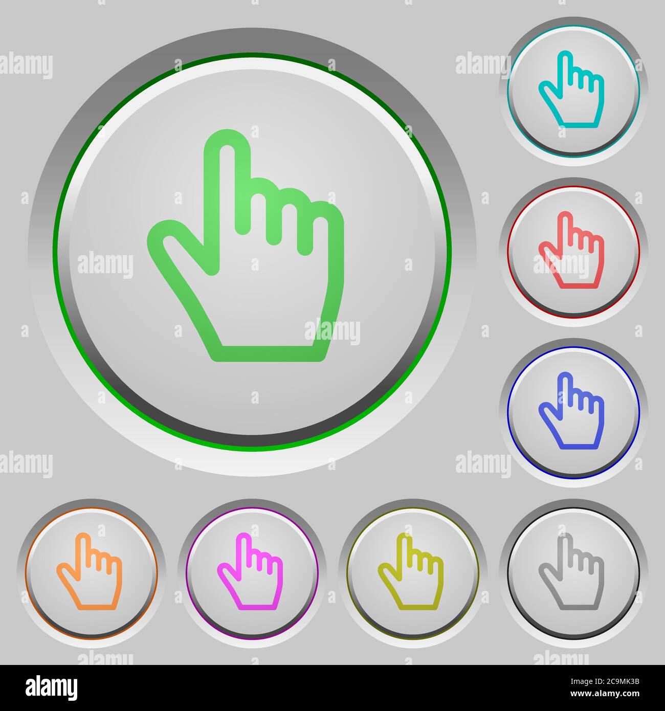 Fingers on mouse Stock Vector Images - Alamy