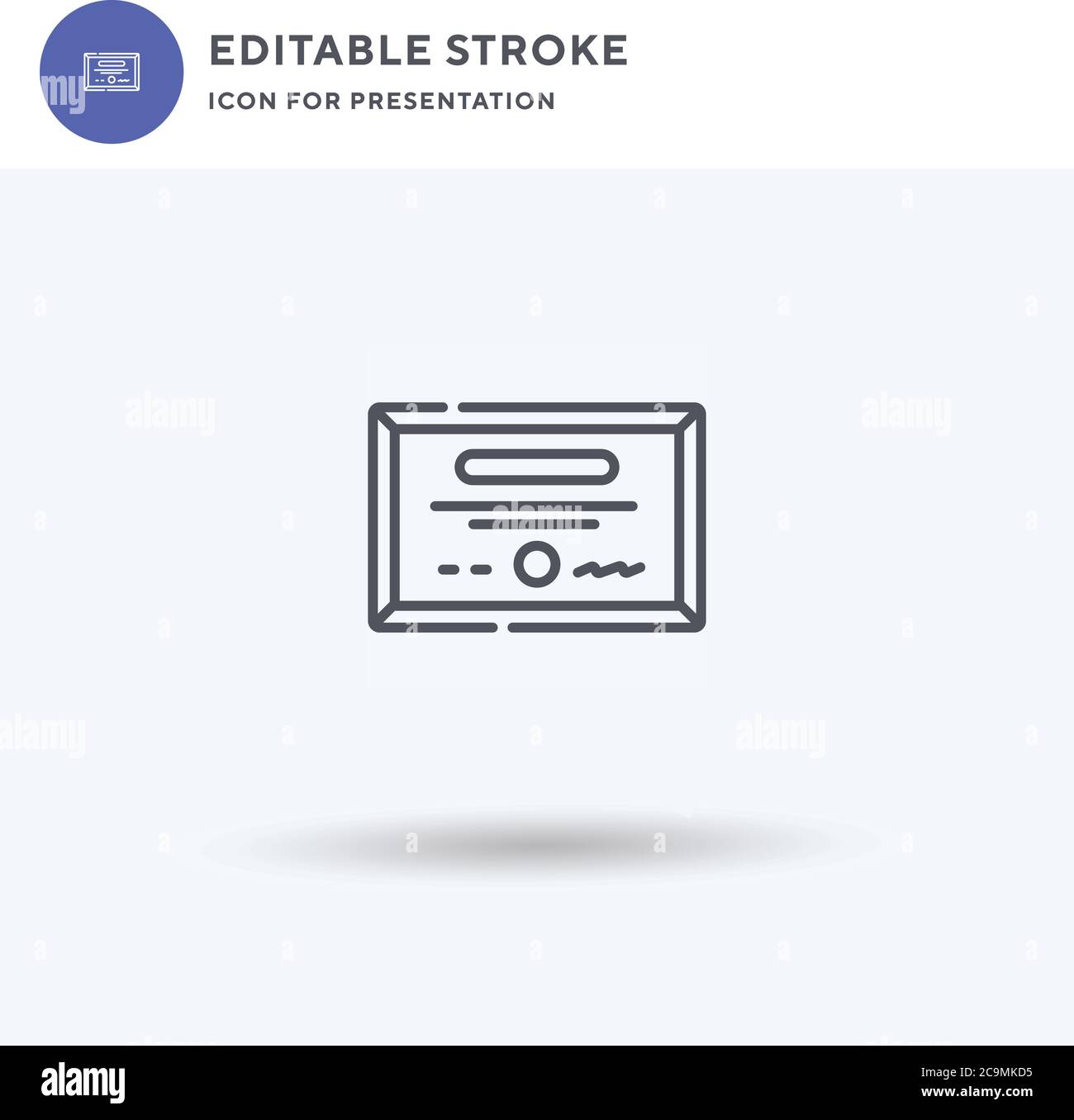 Degree icon vector, filled flat sign, solid pictogram isolated on white ...