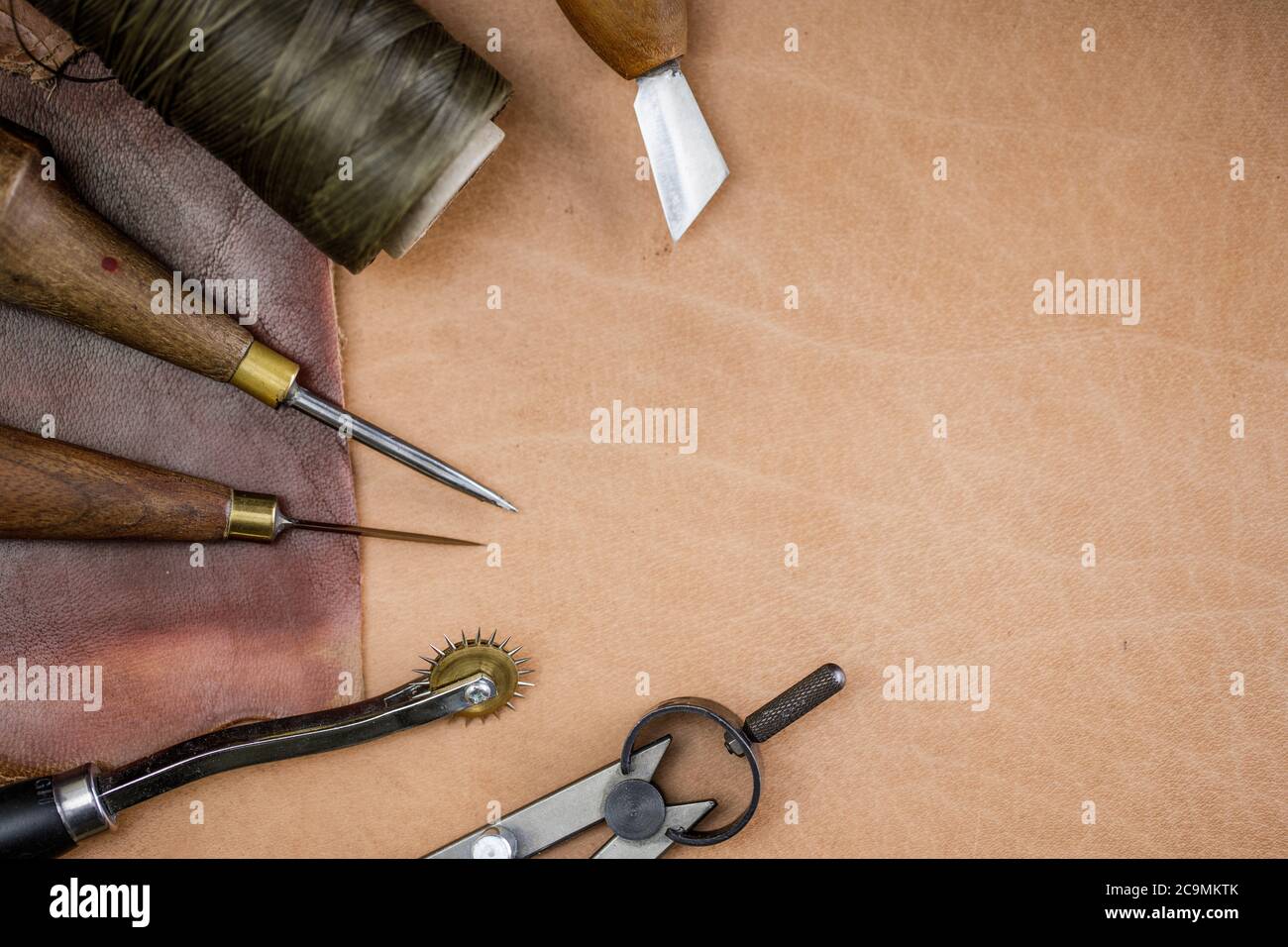 Leather manufacturing tools hi-res stock photography and images - Alamy