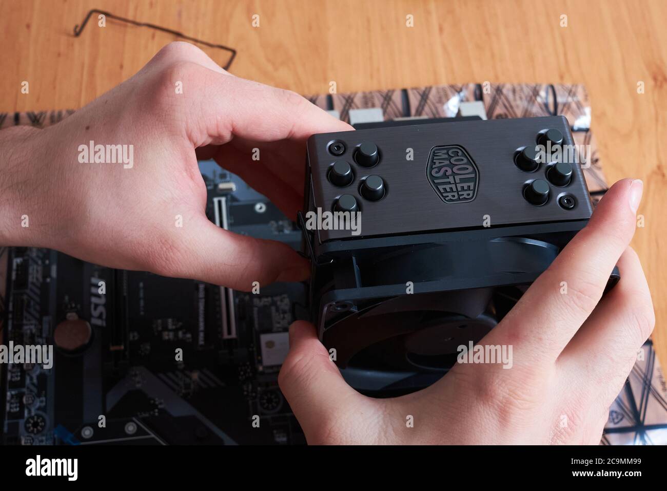 Building new gaming PC at home Stock Photo - Alamy