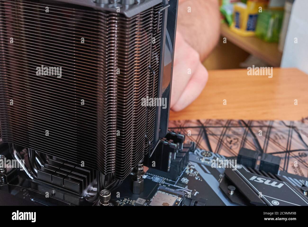Building new gaming PC at home Stock Photo - Alamy
