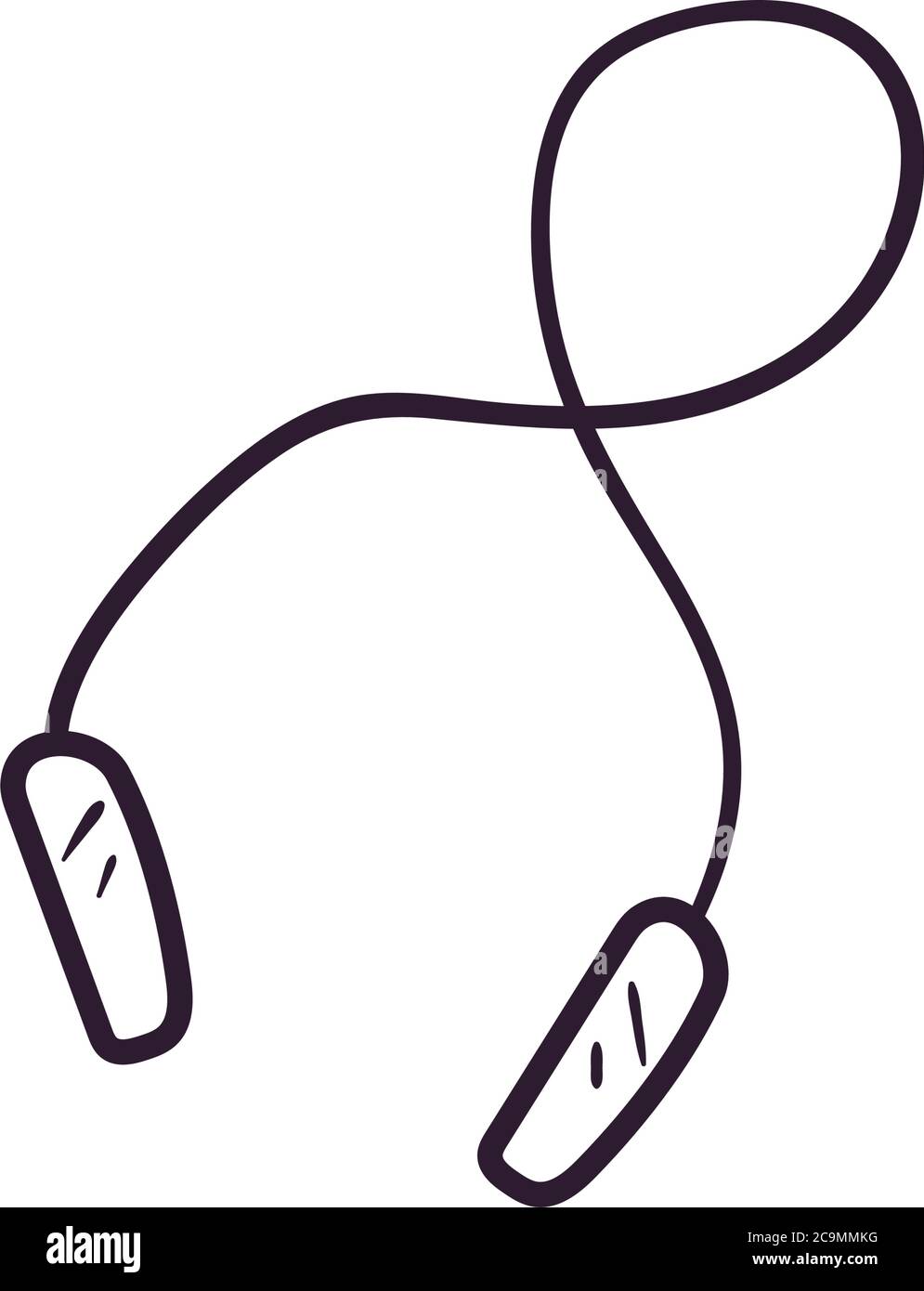 gym lasso line style icon design, healthy sport and activity theme ...