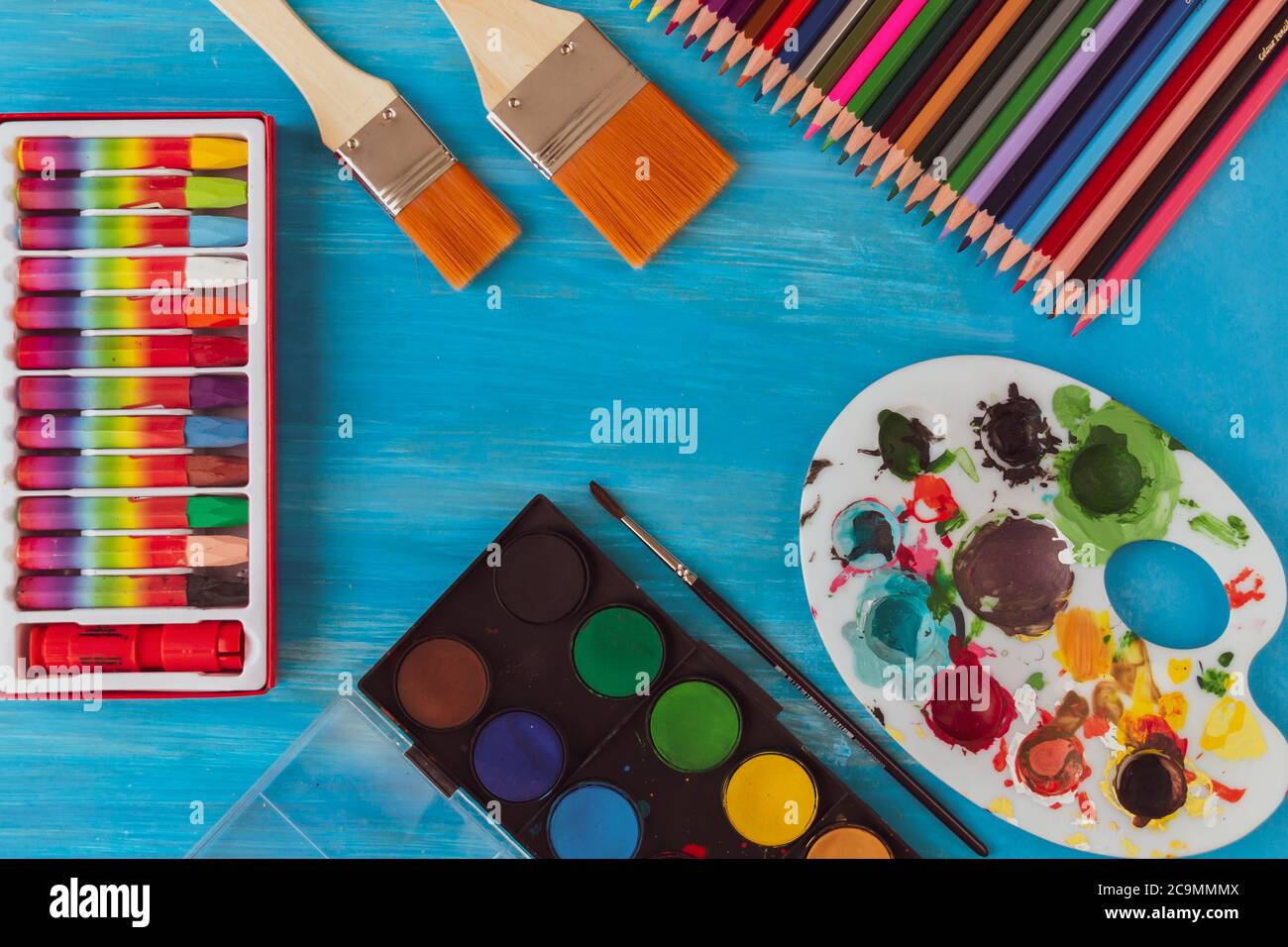 school supplies, student tools and supplies Stock Photo - Alamy