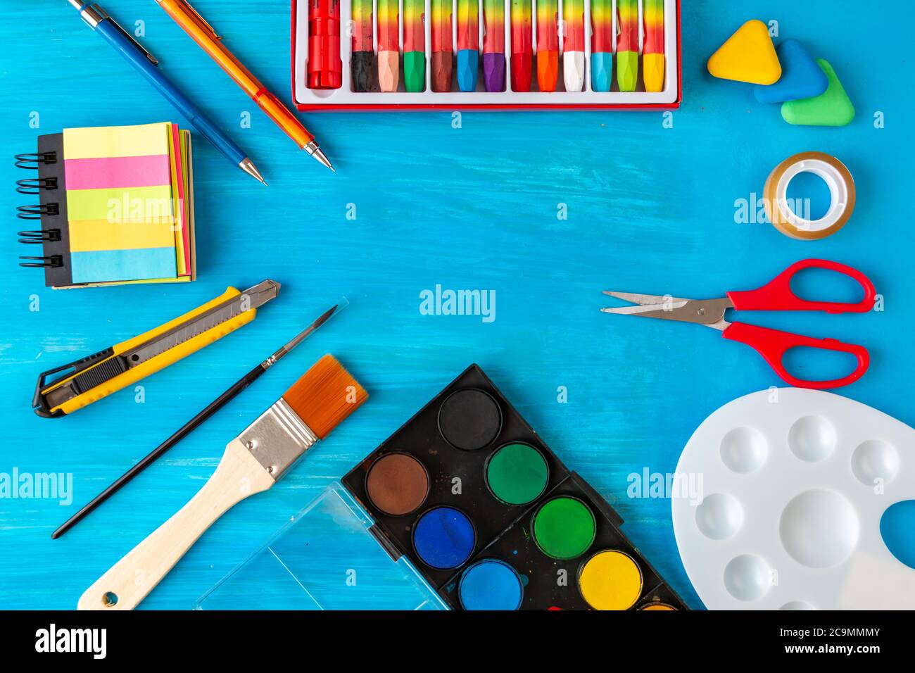 school supplies, student tools and supplies Stock Photo - Alamy