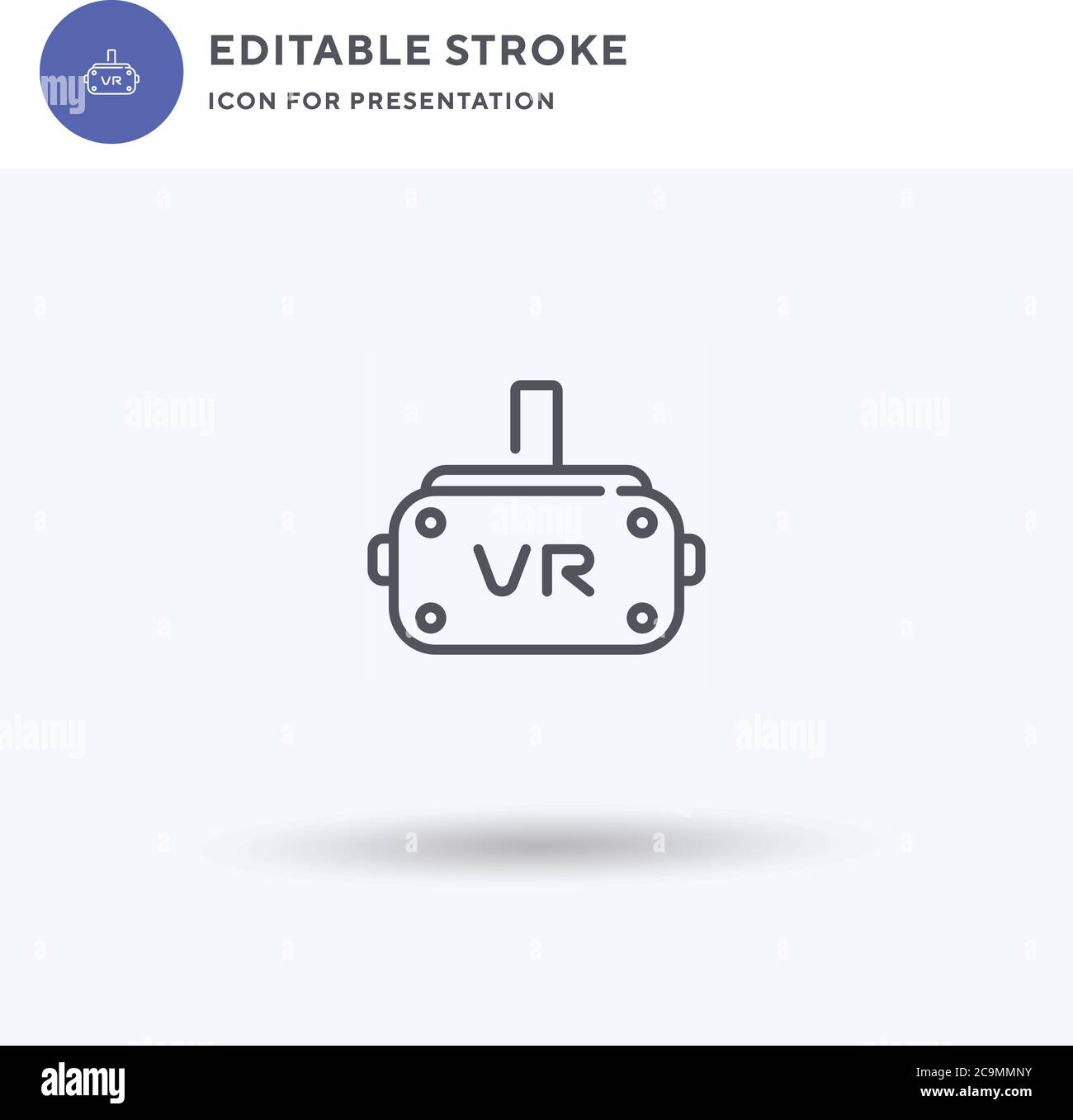 Vr Glasses icon vector, filled flat sign, solid pictogram isolated on ...