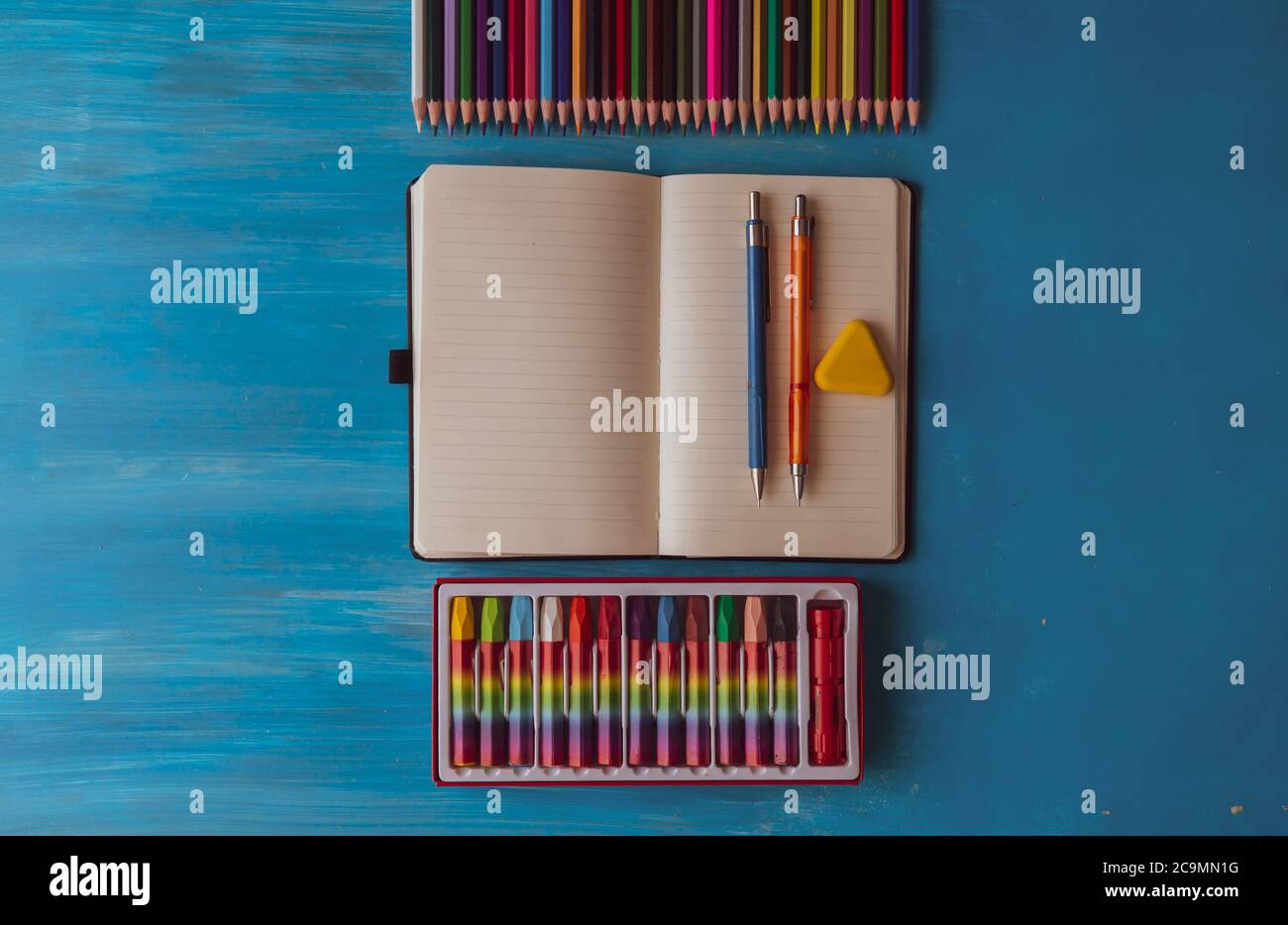 school supplies, student tools and supplies Stock Photo - Alamy