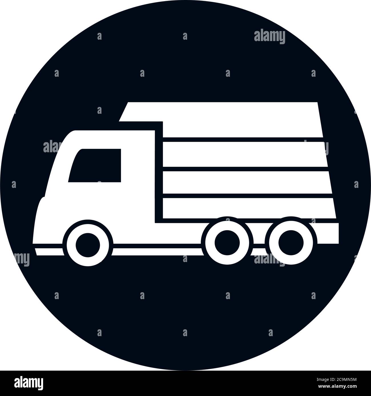 car lorry van transport vehicle block and flat style icon design vector ...