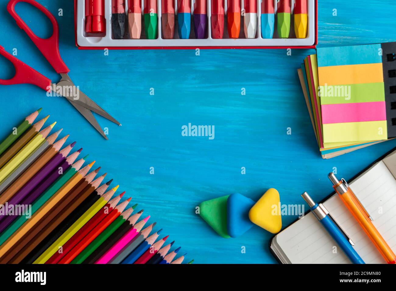 school supplies, student tools and supplies Stock Photo - Alamy