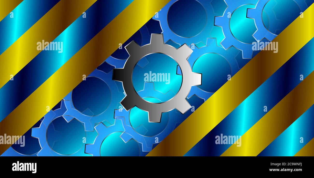 Abstract shiny machine gear technological background Stock Photo - Alamy
