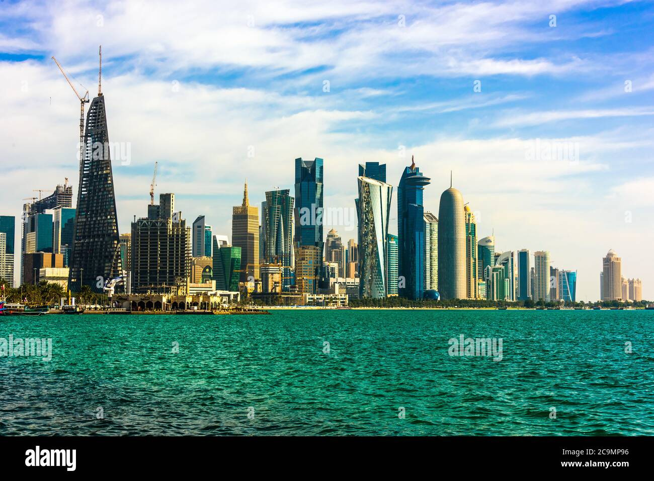 Doha skyline 2020 hi-res stock photography and images - Alamy