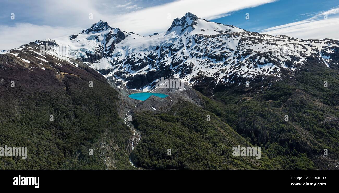 Laguna San Rafael National Park, Aerial view, Aysen Region, Patagonia ...