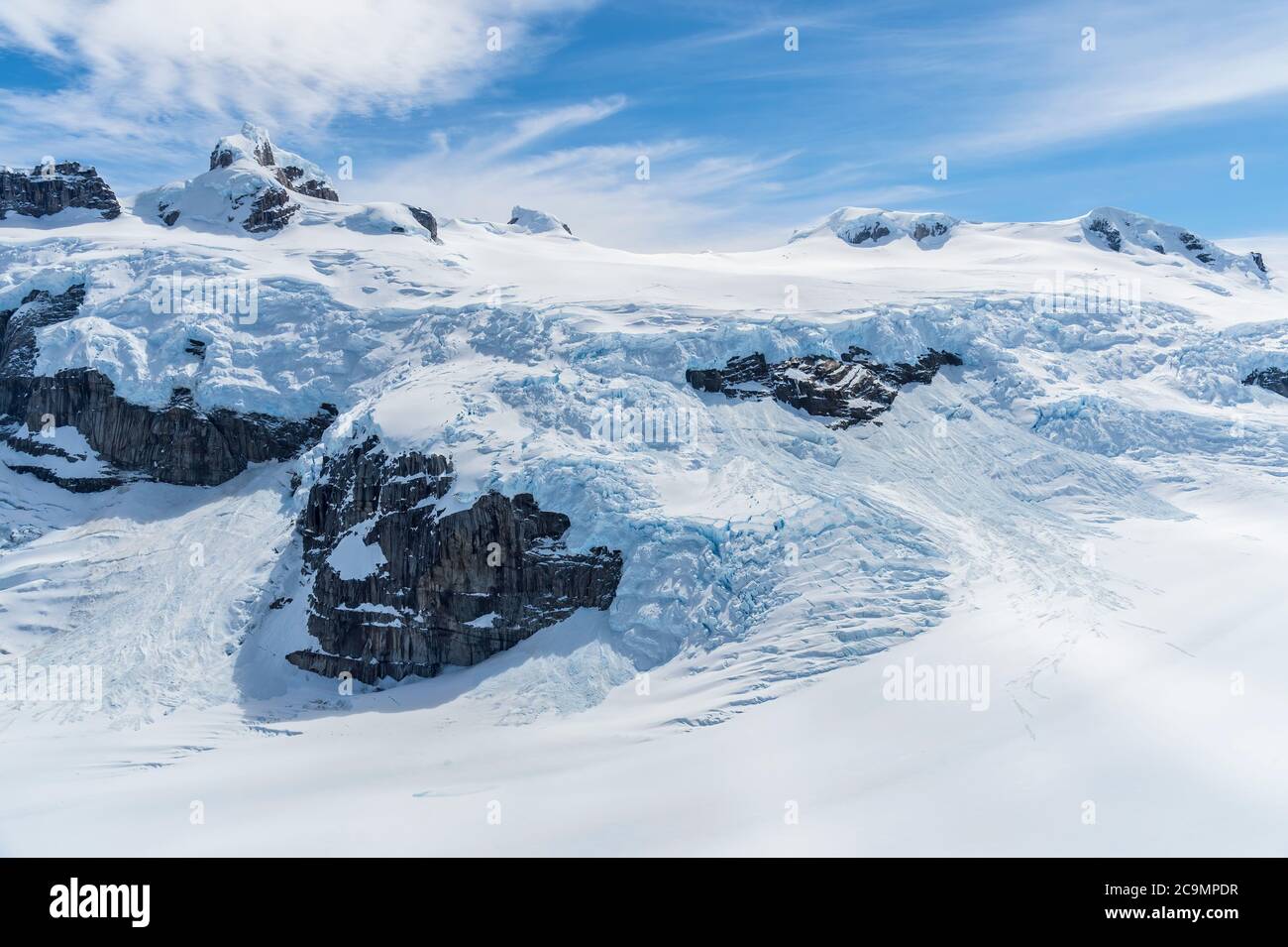 Northern Patagonian Ice Field, Aerial view, Laguna San Rafael National ...
