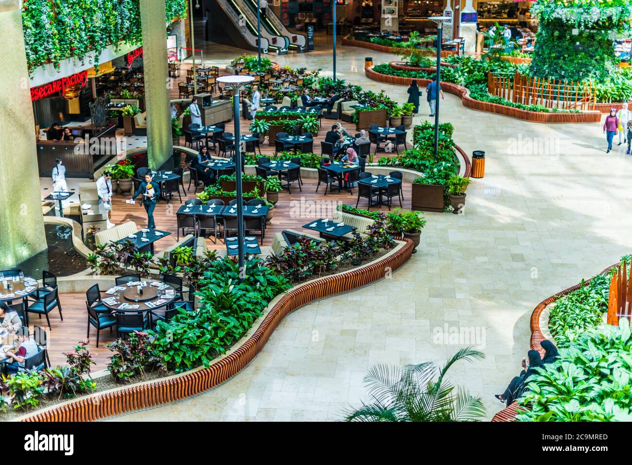 DOHA, QATAR - FEB 25, 2020: Interior of Mall of Qatar, a shopping mall ...