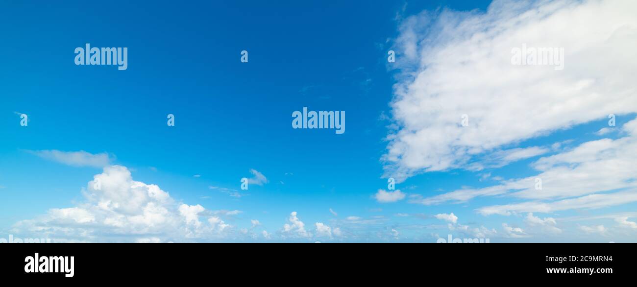 blue sky with white, soft clouds in Florida, USA Stock Photo - Alamy