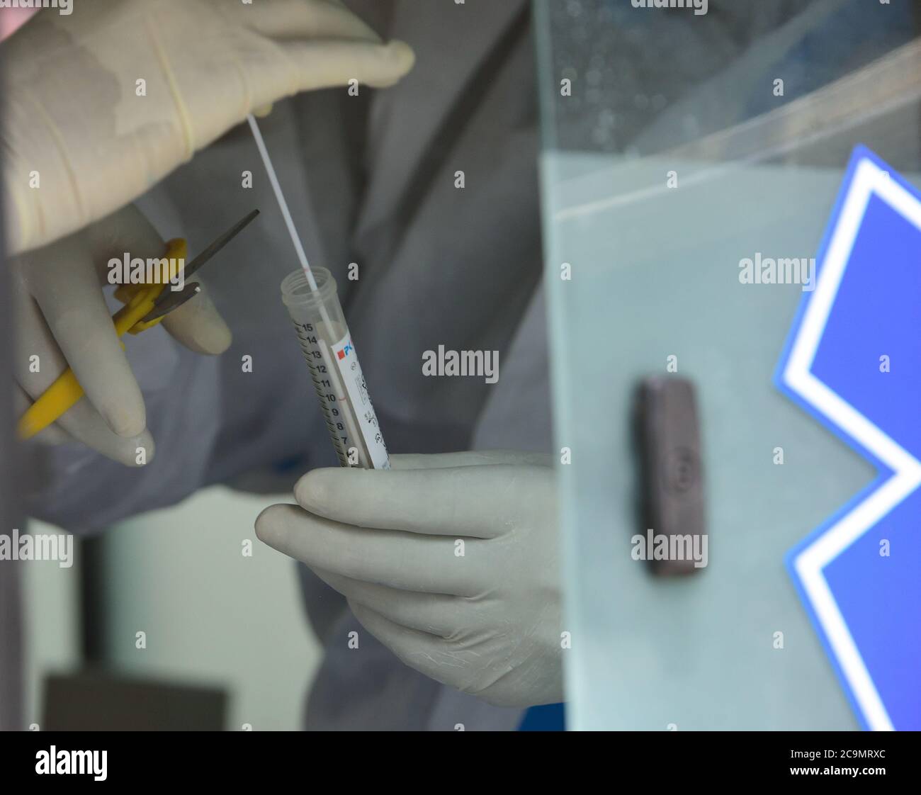 Community swab testing hi-res stock photography and images - Alamy