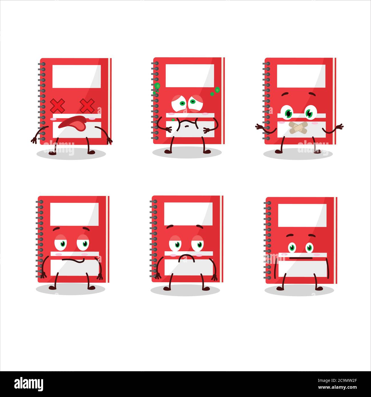 Red study book cartoon character bring the flags of various countries ...