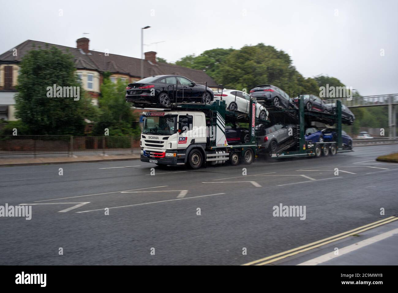 Car transporters hi-res stock photography and images - Alamy