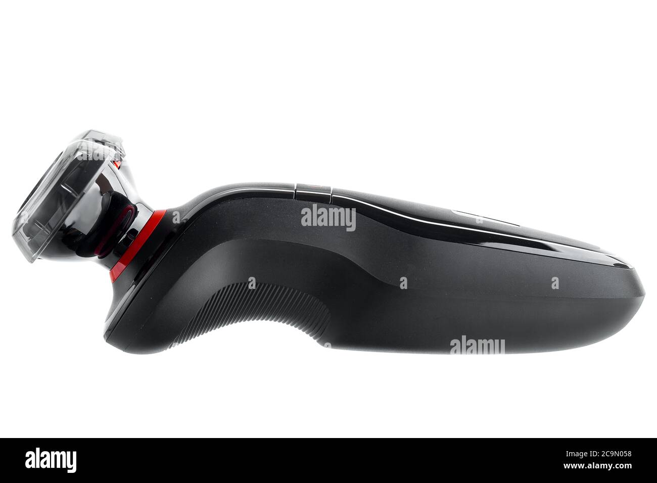 black electric shaver unlable side view isolated on white background ...
