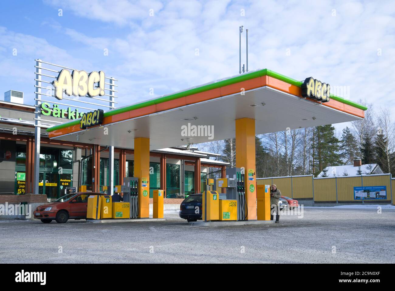Petrol service station finland hi-res stock photography and images - Alamy