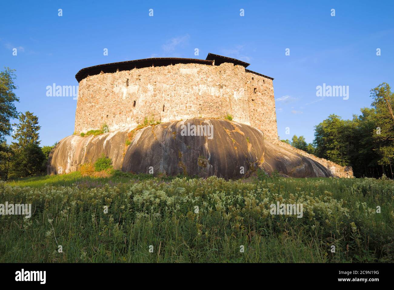 Raseborg Castle close-up on a July evening. Finland Stock Photo - Alamy