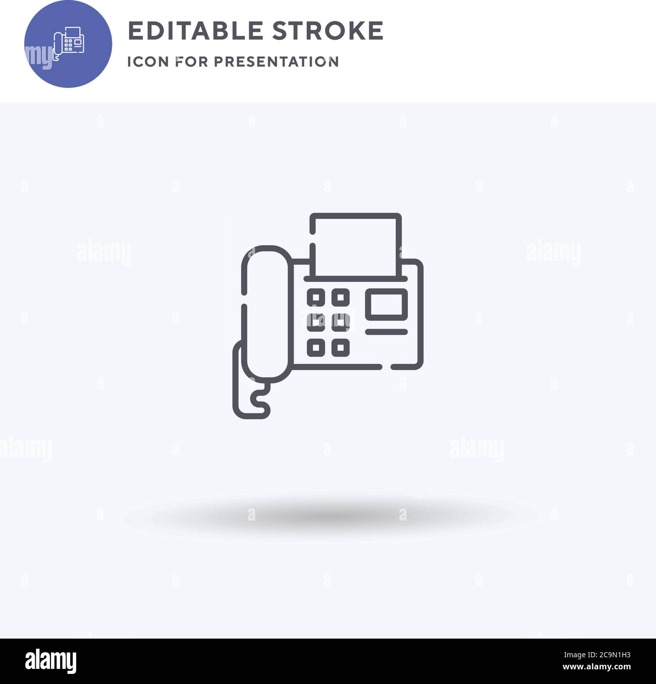 Fax Printer Icon Sign Symbol High Resolution Stock Photography and ...