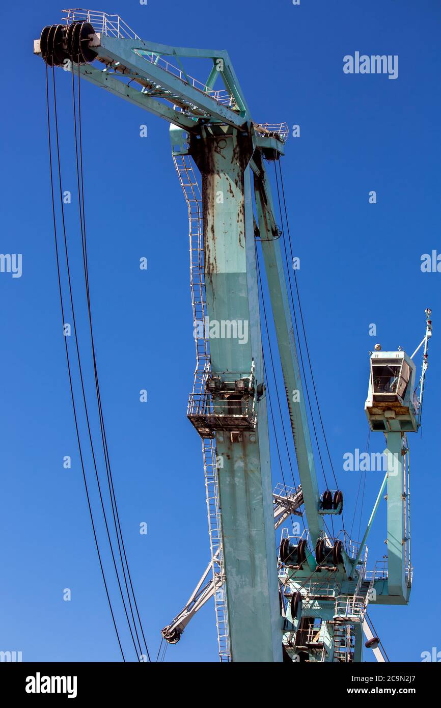 Crane control cabin hi-res stock photography and images - Alamy