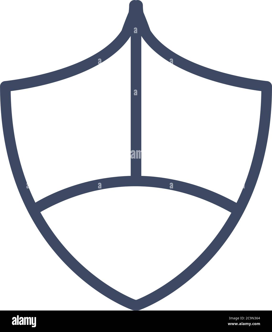 Shield line style icon design, Label tag banner product and protection ...