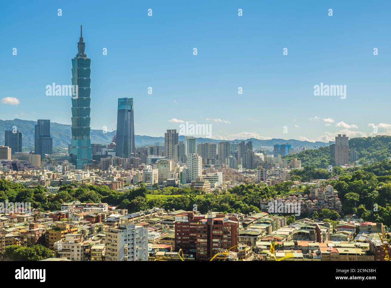 Panoramic view of Taipei City in taiwan Stock Photo - Alamy