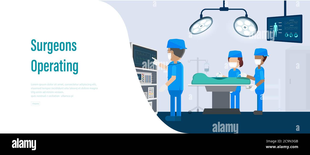 Surgeons in operating room Stock Vector Images - Alamy