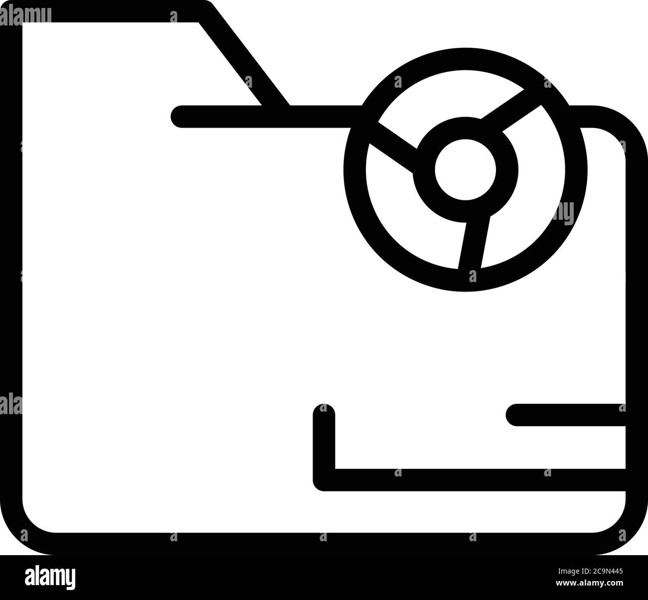 Folder Operating System Icon Outline Style Stock Vector Image And Art