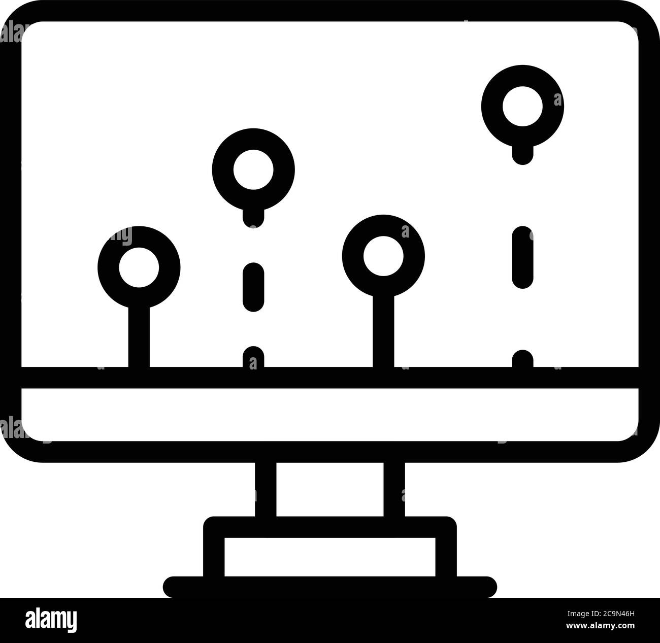 Update operating system icon, outline style Stock Vector Image & Art ...