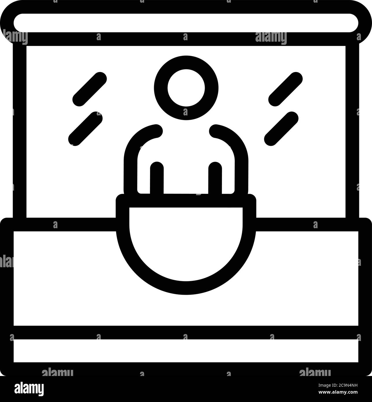 Scan ticket train station Stock Vector Images - Alamy