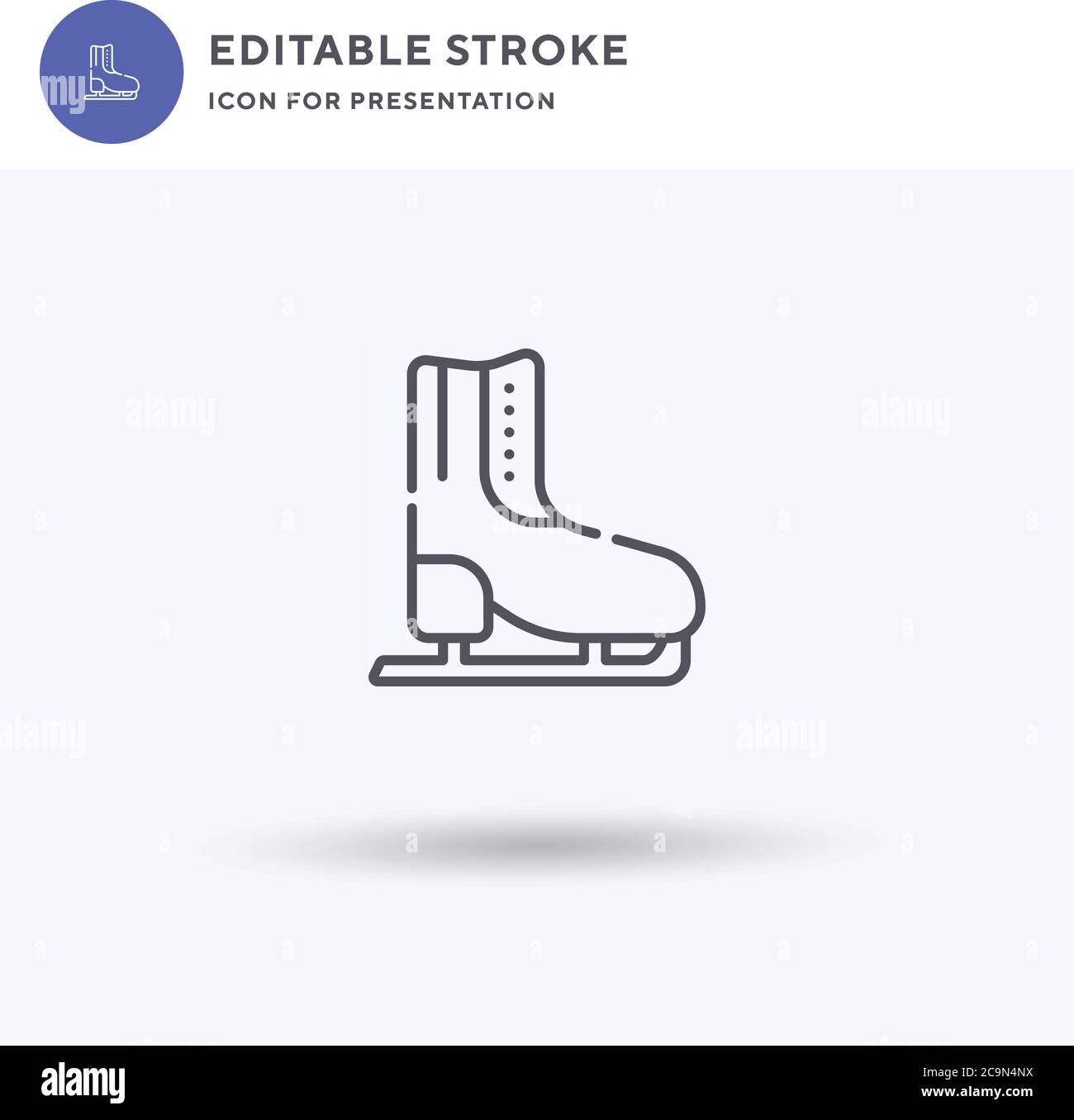 Ice Skating icon vector, filled flat sign, solid pictogram isolated on ...