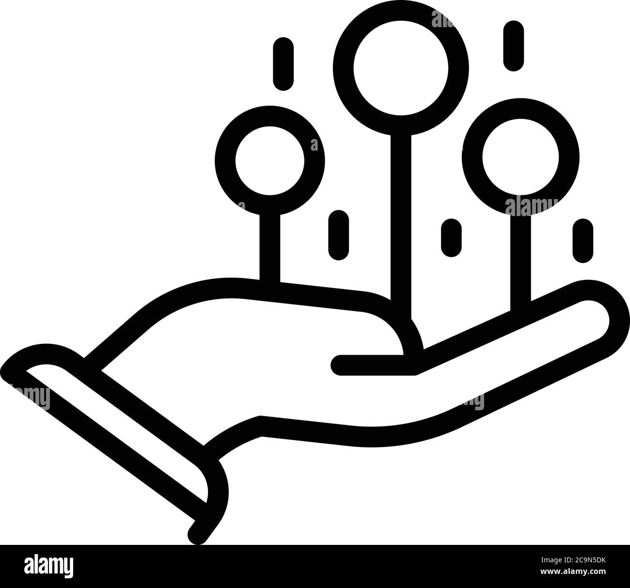 Remote access icon, outline style Stock Vector Image & Art - Alamy