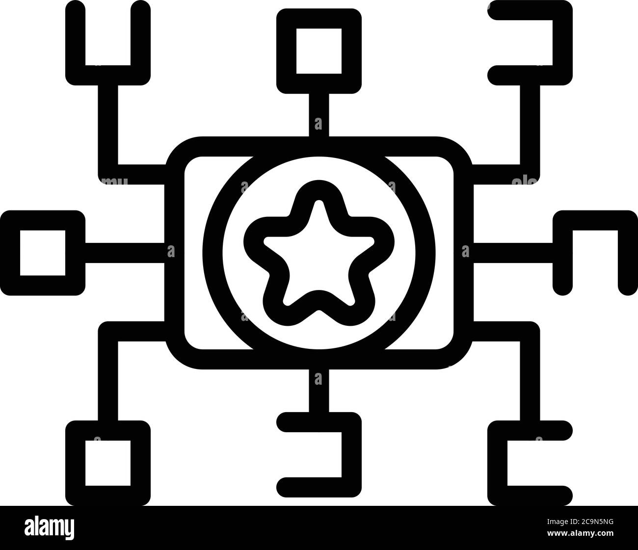 Operating system icon, outline style Stock Vector Image & Art - Alamy