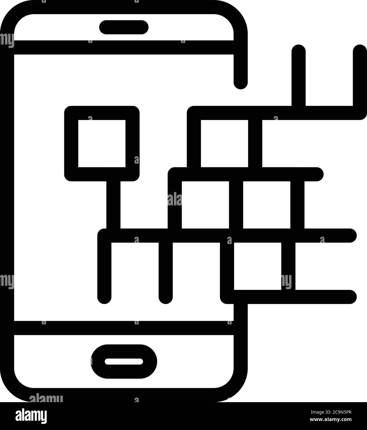 New phone operating system icon, outline style Stock Vector Image & Art ...