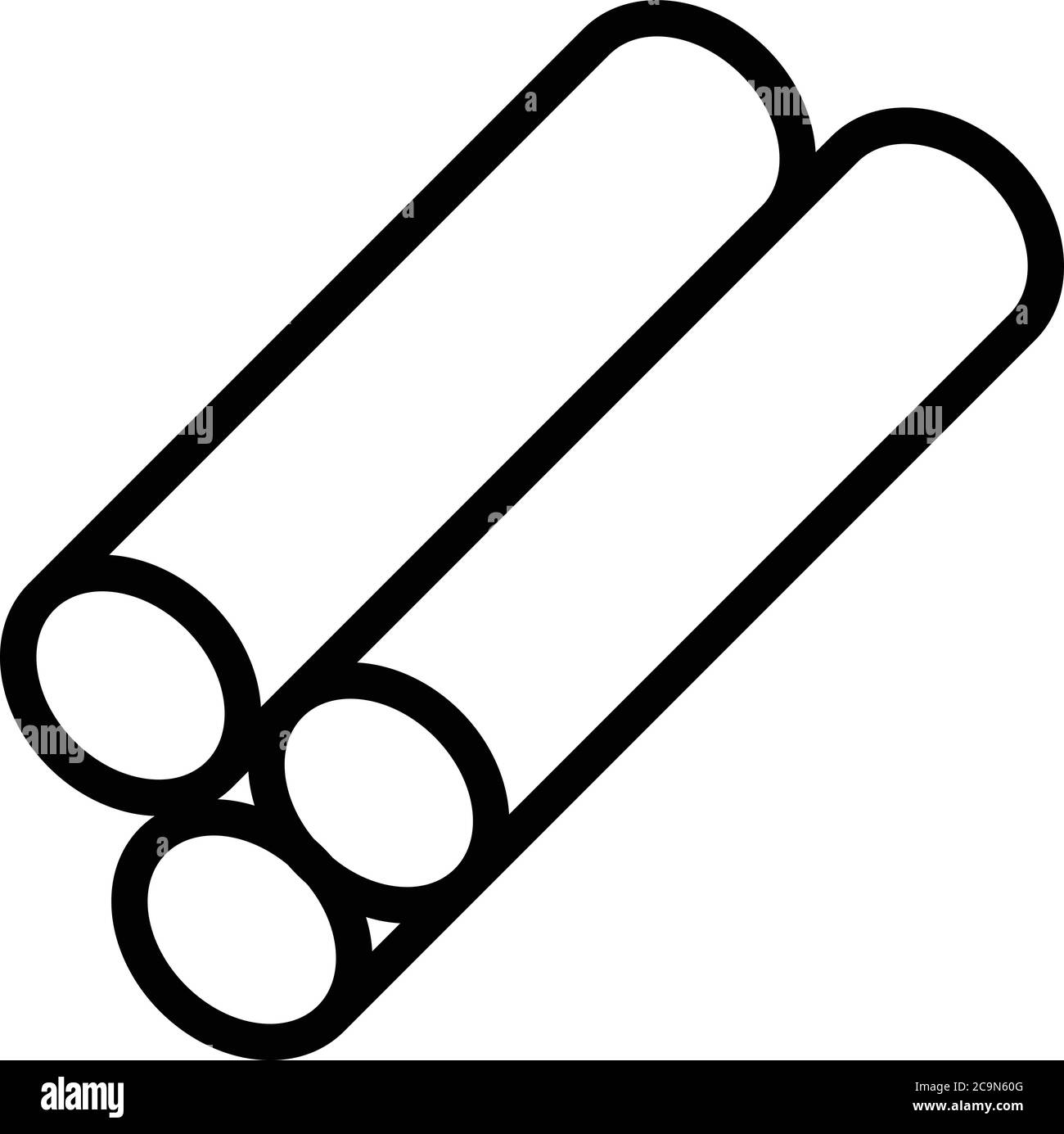 Cast iron pipes Stock Vector Images - Alamy