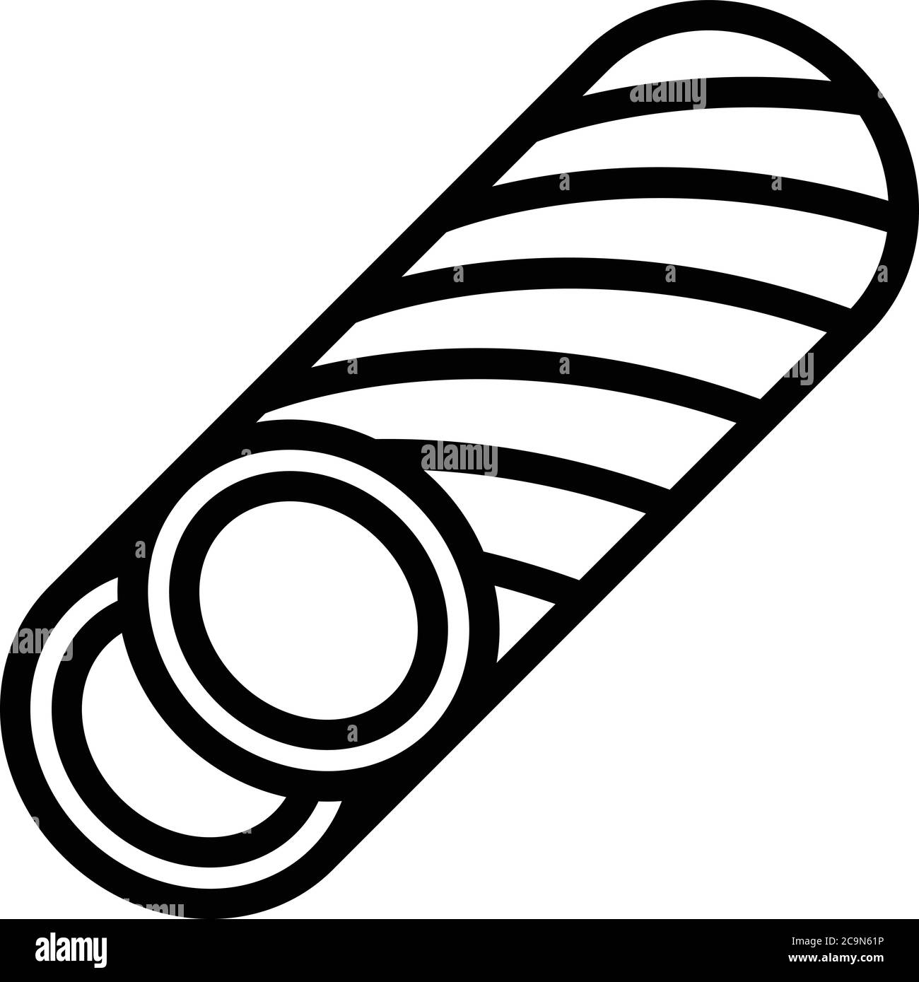 Metallurgy empty pipe icon, outline style Stock Vector Image & Art - Alamy