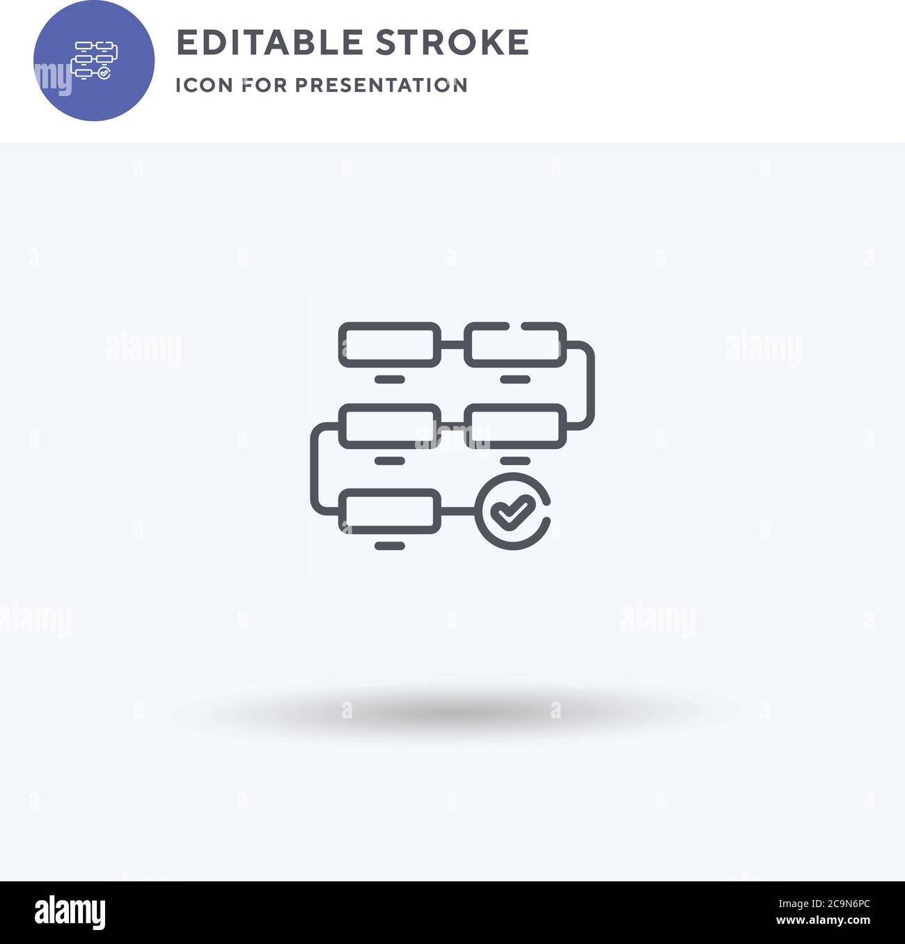 Process icon vector, filled flat sign, solid pictogram isolated on ...