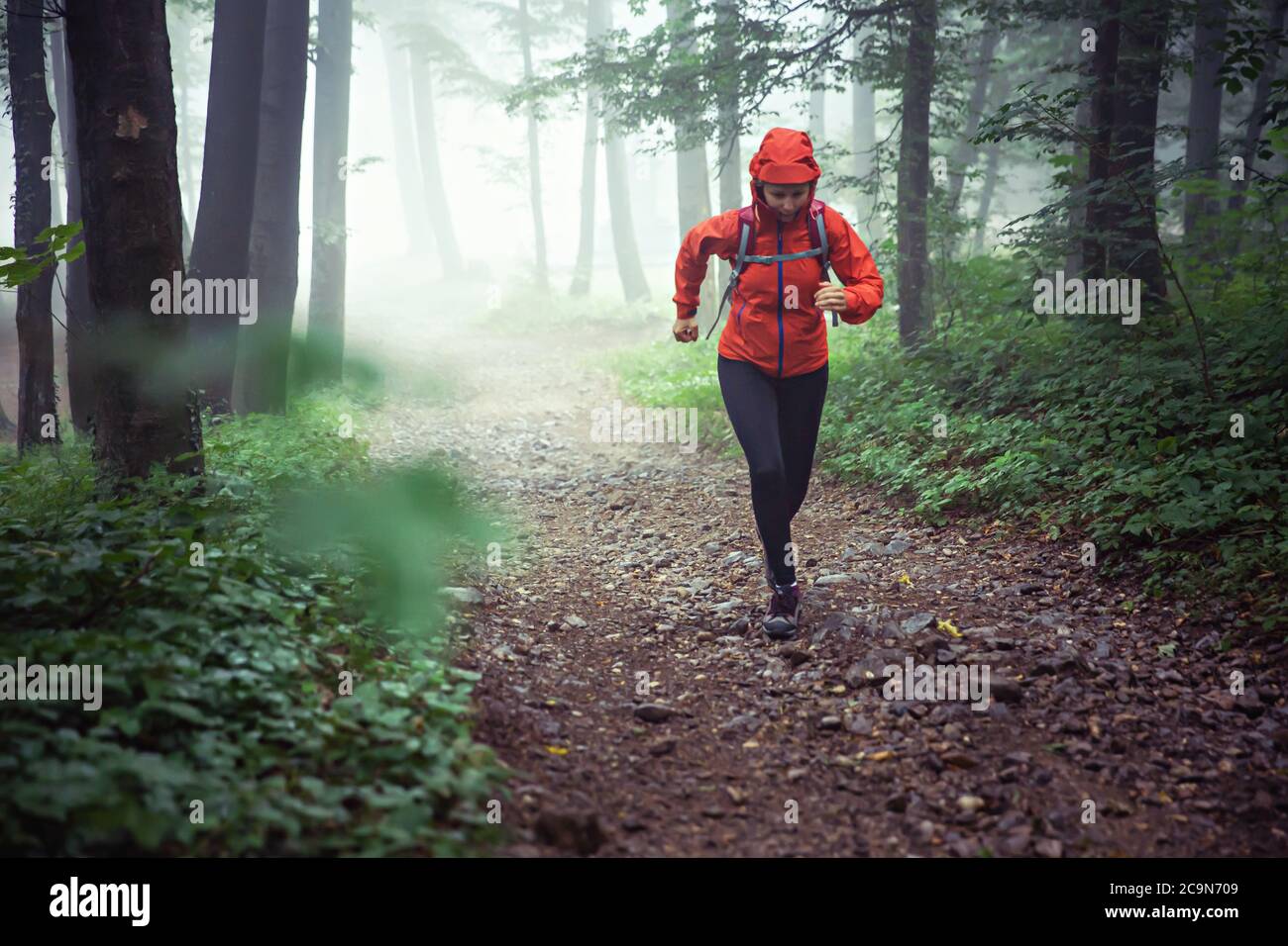Female trail runner hi-res stock photography and images - Alamy