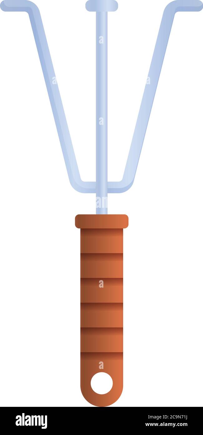 Hand fork icon. Cartoon of hand fork vector icon for web design ...