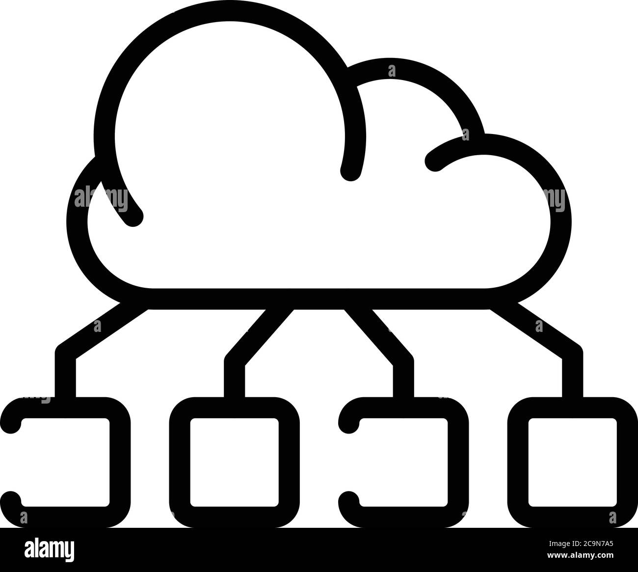 Cloud access control logo hi-res stock photography and images - Alamy