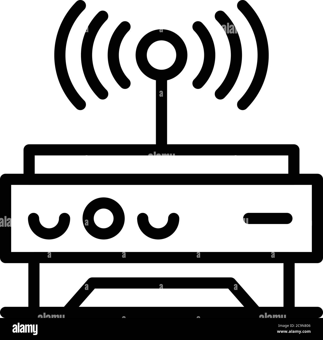 Wifi remote control icon, outline style Stock Vector Image & Art - Alamy
